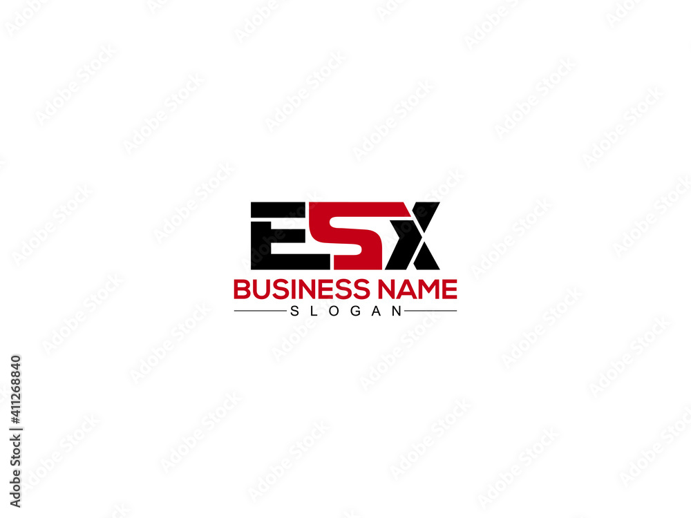 Letter ESX Logo Icon Design For New Business Stock Vector | Adobe Stock