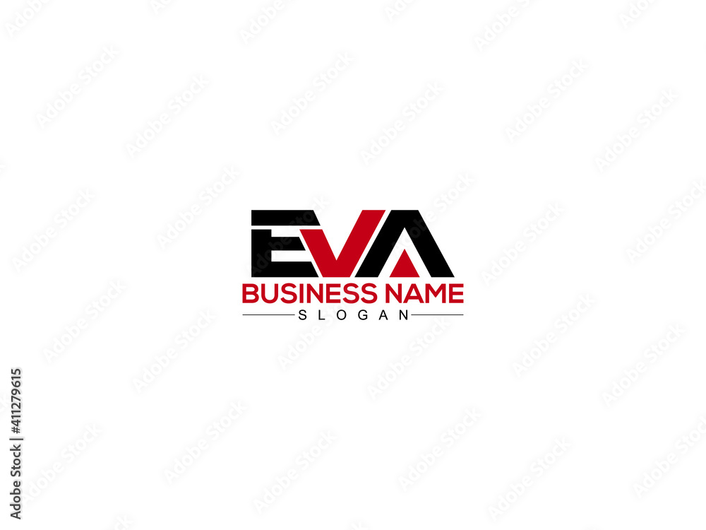 Letter EVA Logo Design For All Kind Of Use Stock Vector | Adobe Stock