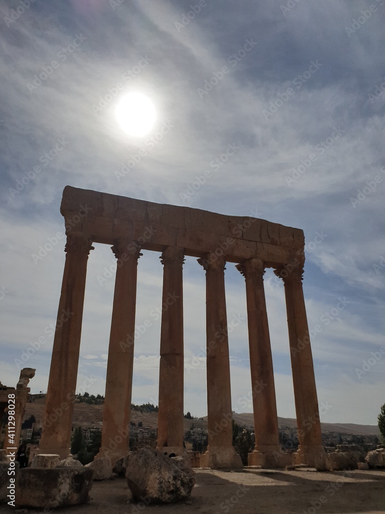 Baalbek, Lebanon - October 2020: Historic temple and monument in ...