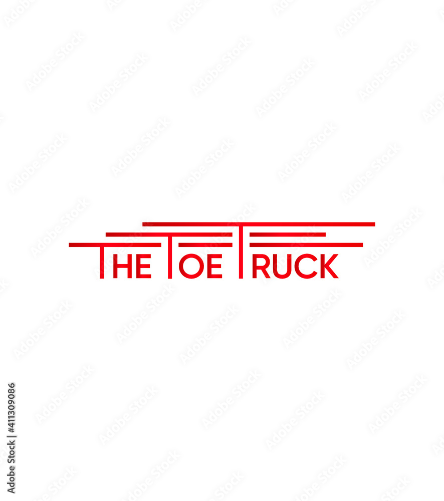 The Toe Truck logo template, vector logo for business and company ...