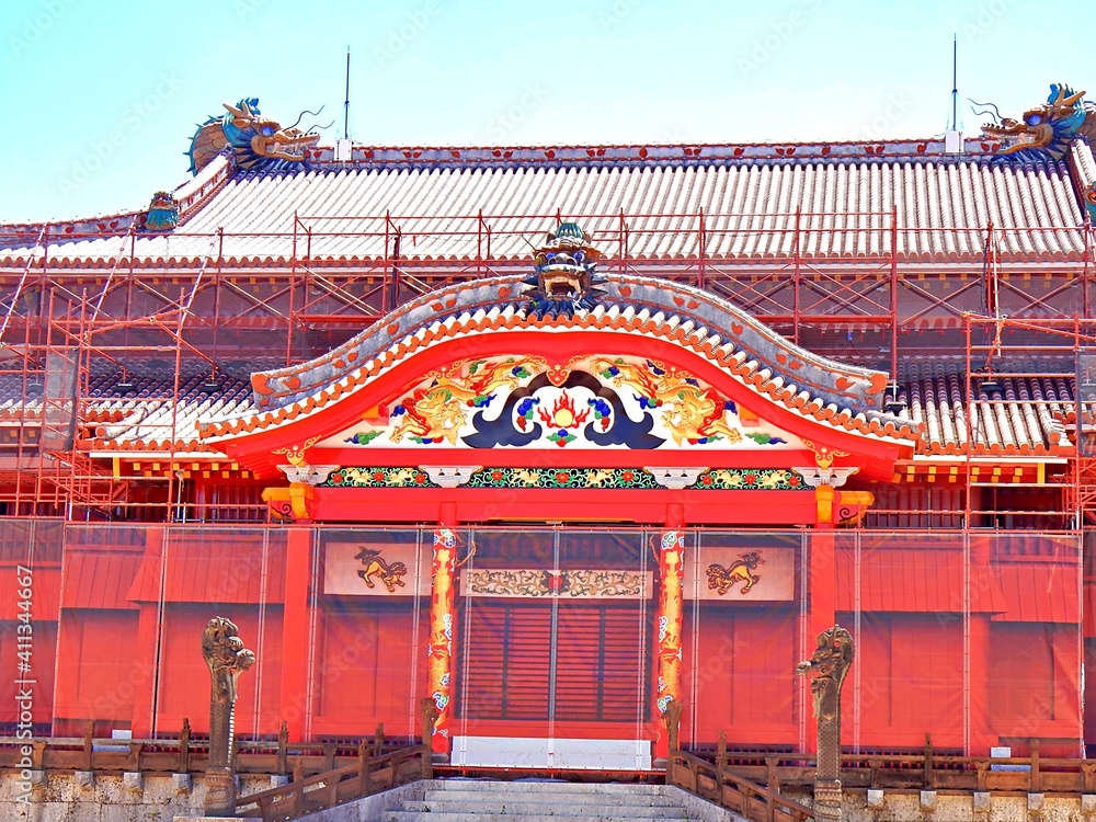 Shuri castle Stock Photo | Adobe Stock