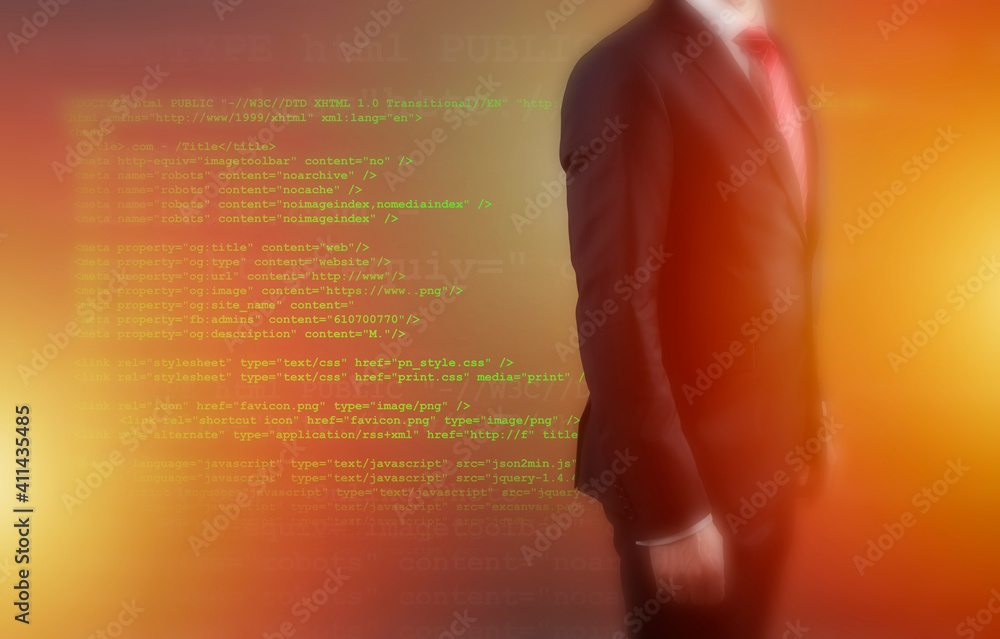 Programer In Data Center Code Programming Software Development And Source Code Concept Stock