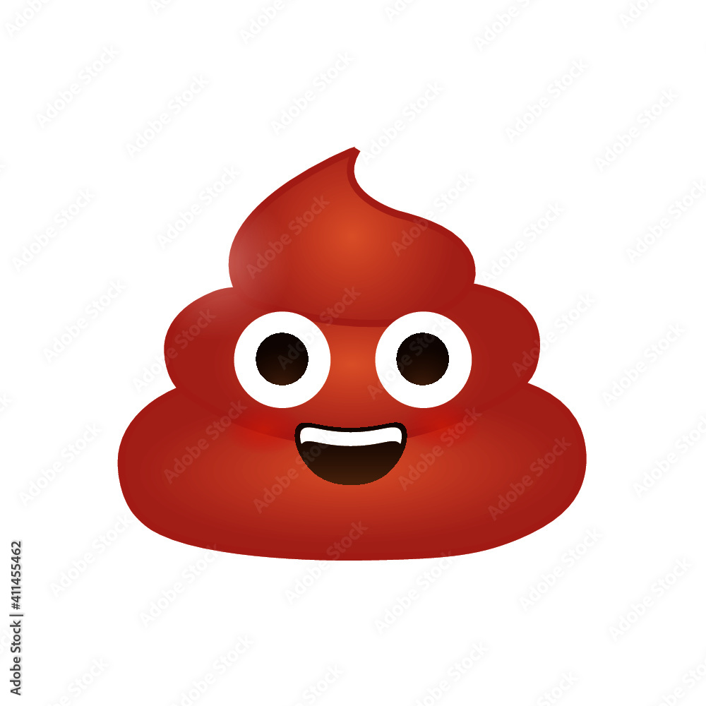 Poop emoji, pile of poop emoji Stock Vector | Adobe Stock