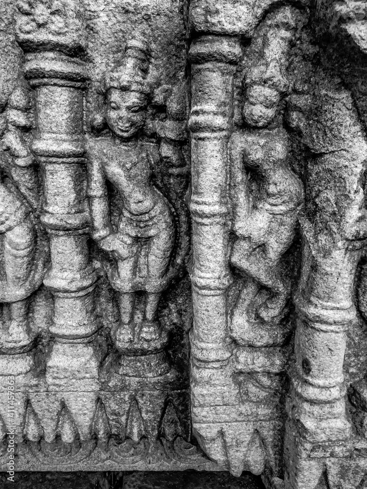 Beautiful interior of the Temple of Bamuni hill of Tezpur, India ...