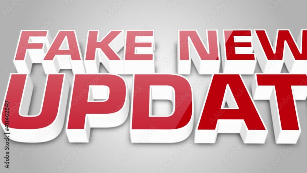 Vidéo Stock Fake news update announcement for broadcast media with ...