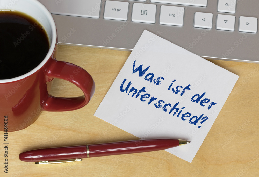 Was ist der Unterschied? foto de Stock | Adobe Stock