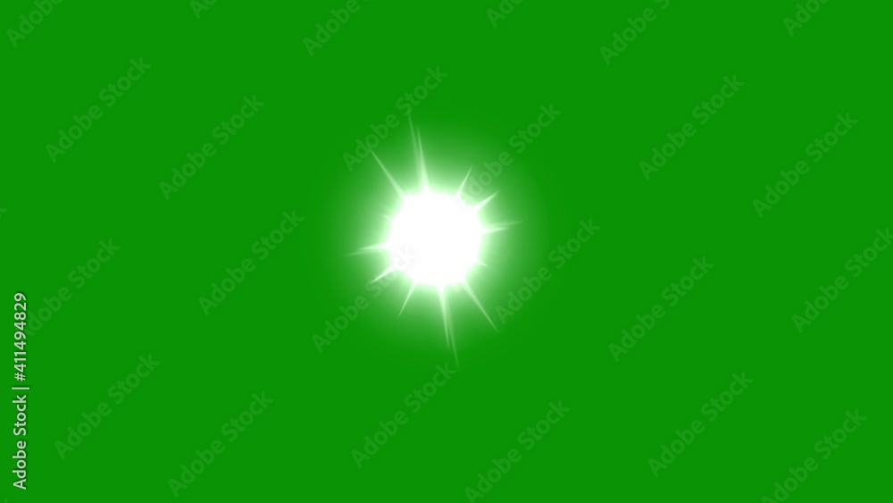 Glowing sun motion graphics with green screen background Stock Video ...