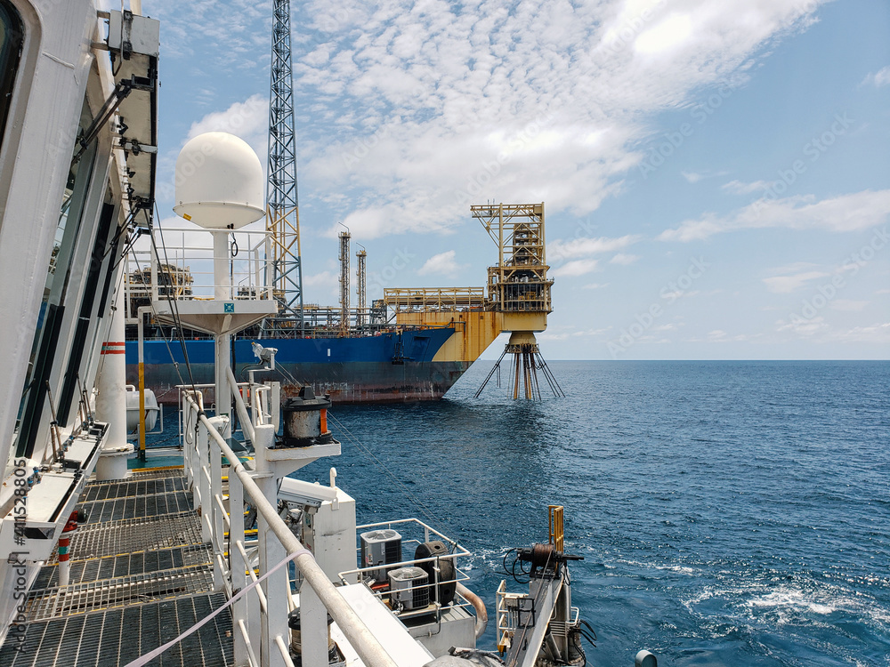 Floating production storage and offloading (FPSO) vessel, oil and gas ...