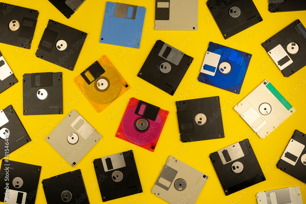 Floppy disk 3.5 inch. The diskettes 3 2 are a technology icons of de ...