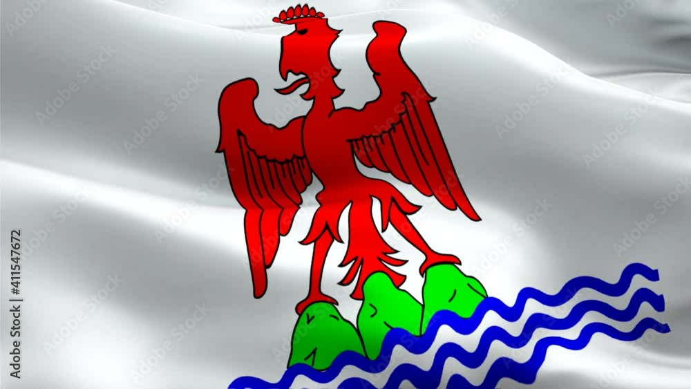 Nice flag Motion Loop video waving in wind. Realistic Nice Flag ...