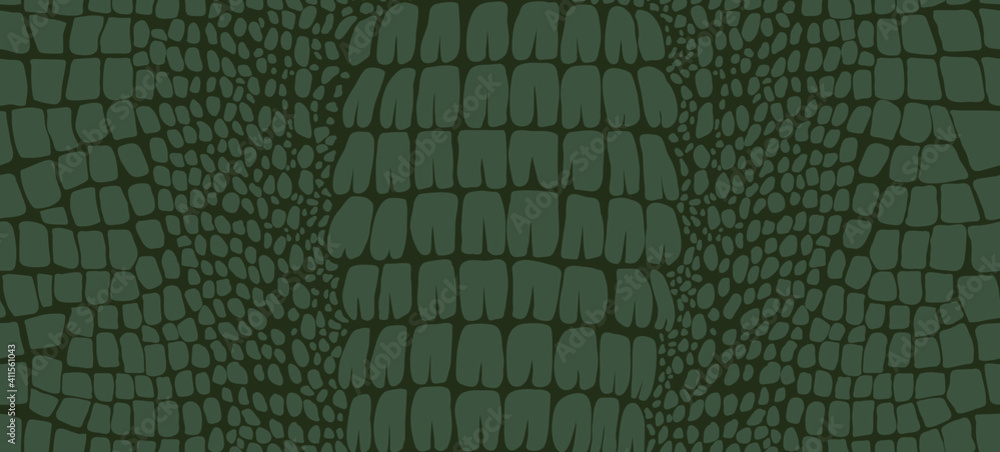 Crocodile skin seamless pattern. Vector illustration. Stock Vector ...