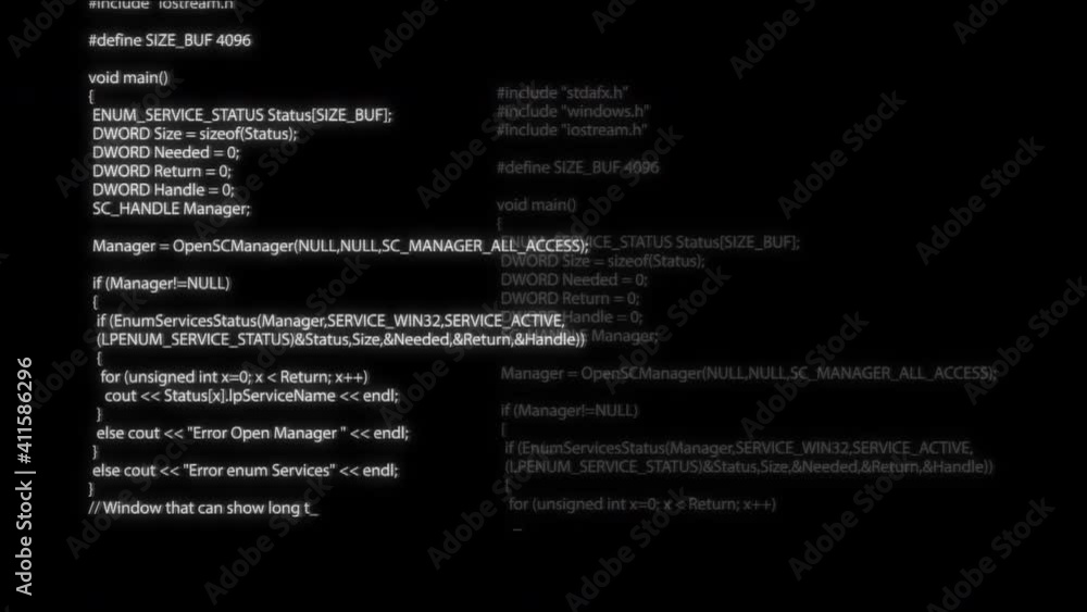 Developer is browsing html code on the computer screen. HTML Web Page ...
