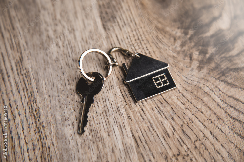 house model and house key Stock Photo | Adobe Stock