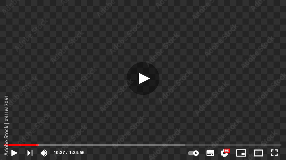 Kiev, Ukraine - February 07, 2021: Youtube multimedia player window ... Kiev, Ukraine - February 07, 2021: Youtube multimedia player window ...