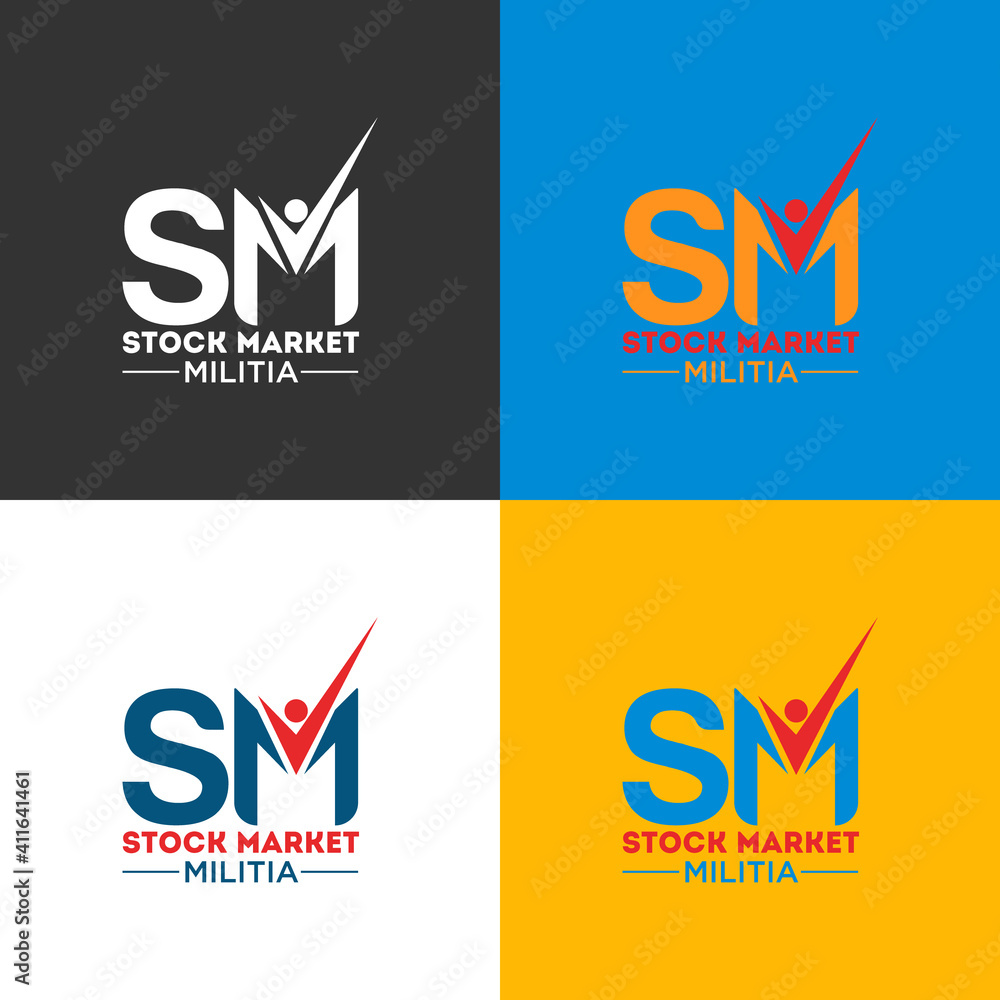 Business marketing investment accounting financial stock market logo ...