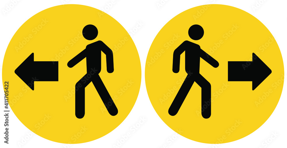 Social distancing concept for preventing coronavirus covid-19 with One ...