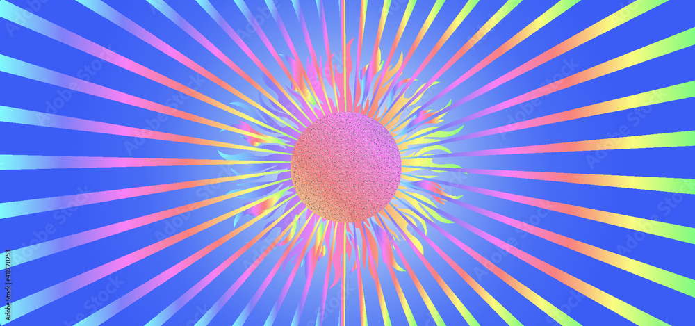 blue crystal sunburst background Stock Vector | Adobe Stock