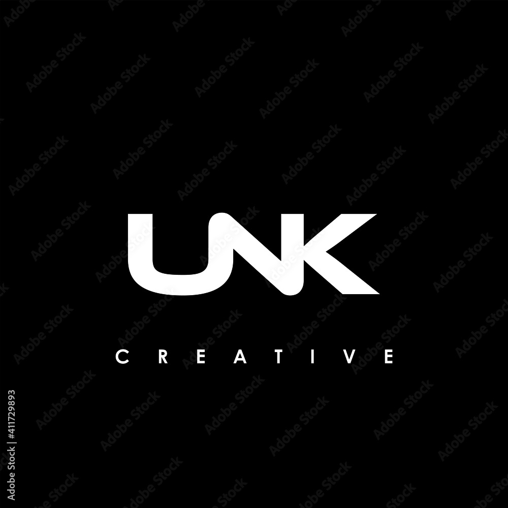 UNK Letter Initial Logo Design Template Vector Illustration Stock ...
