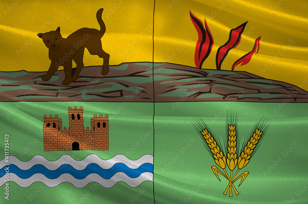 Flag of Quba in Azerbaijan Stock Photo | Adobe Stock