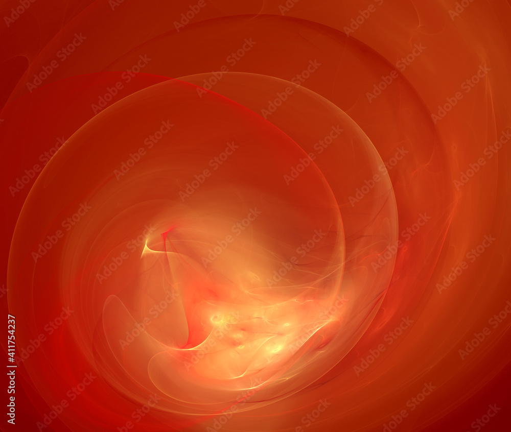 Abstract fiery composition in hot colors. Emotional and bright, vivid ...