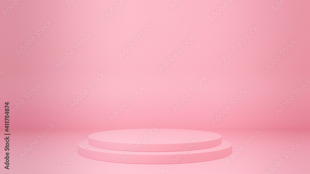 pink stage for presentation product content 3d rendering Stock ...