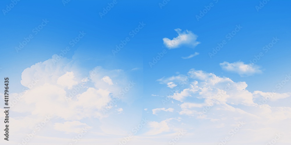 Seamless cloudy blue sky hdri panorama 360 degrees beautiful clouds ...