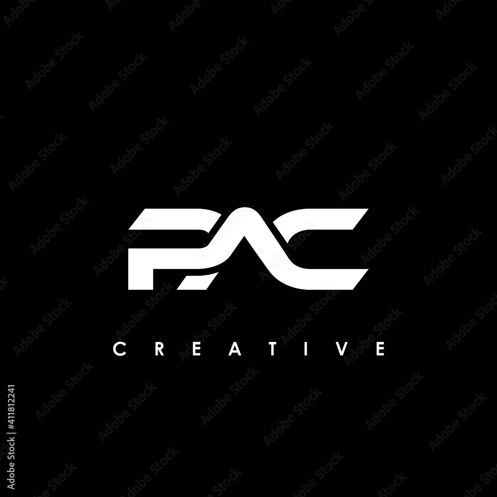 PAC Letter Initial Logo Design Template Vector Illustration Stock ...