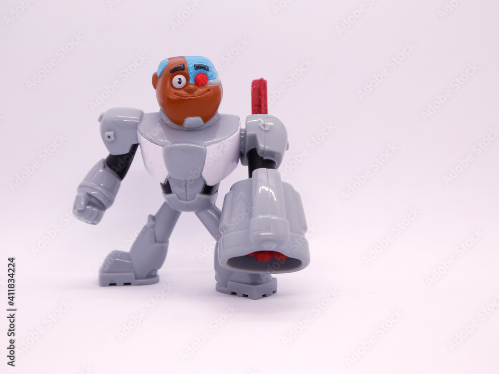 Teen Titans Go. Cyborg. Teen Titans character in action. TV series ...