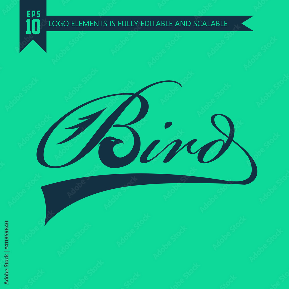 Bird silhouette logo vector illustration Stock Vector | Adobe Stock