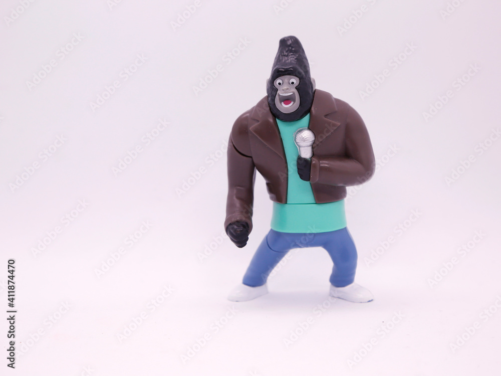 Sing movie. Singing monkey boy. Modern rock singer. Animated movie of ...