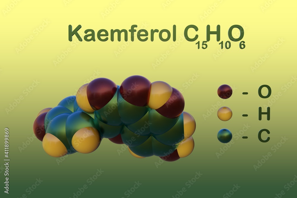 Structural chemical formula and space-filling molecular model of ...