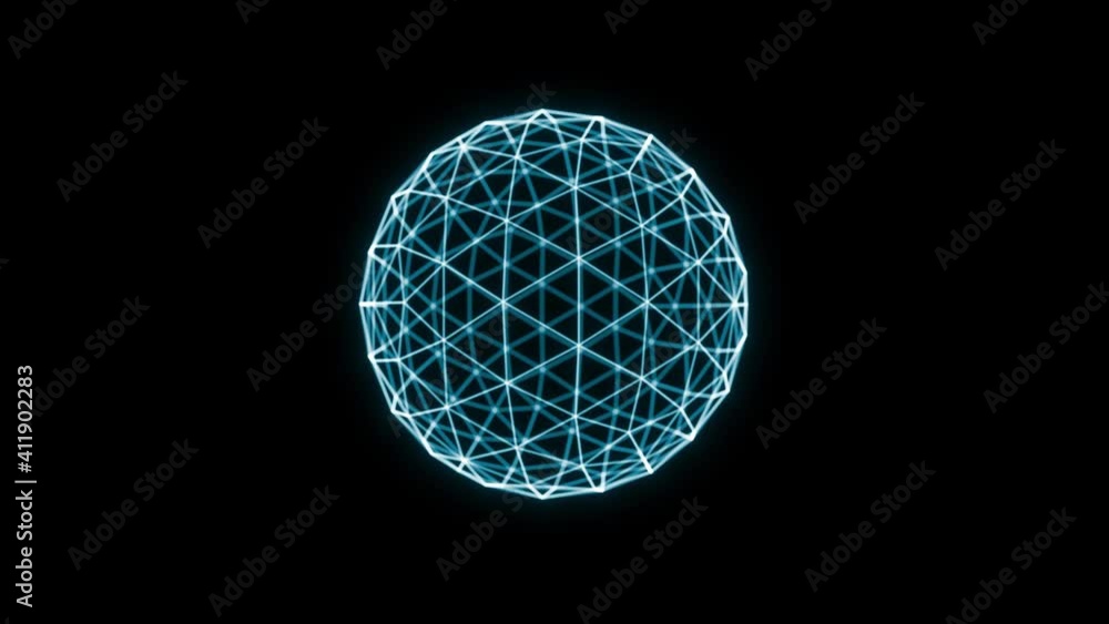 3d Sphere Particles Intro For Corporate Business Logo/ 4k animation of ...