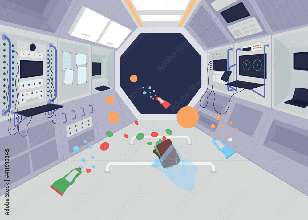 Floating In Space Ship