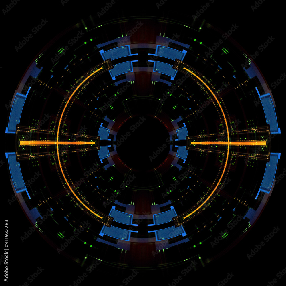 Vivid abstract background. Beautiful design of rotation frame ...