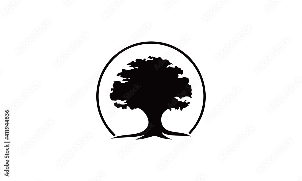 oak tree logo design inspirations vector stock Stock Illustration ...