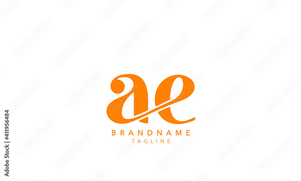 Alphabet letters Initials Monogram logo AE,AE INITIAL, AE letter , A ...
