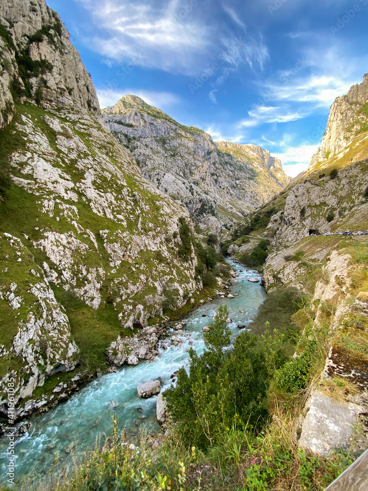 The Cares Route in the heart of Picos de Europa National Park, Cain ...