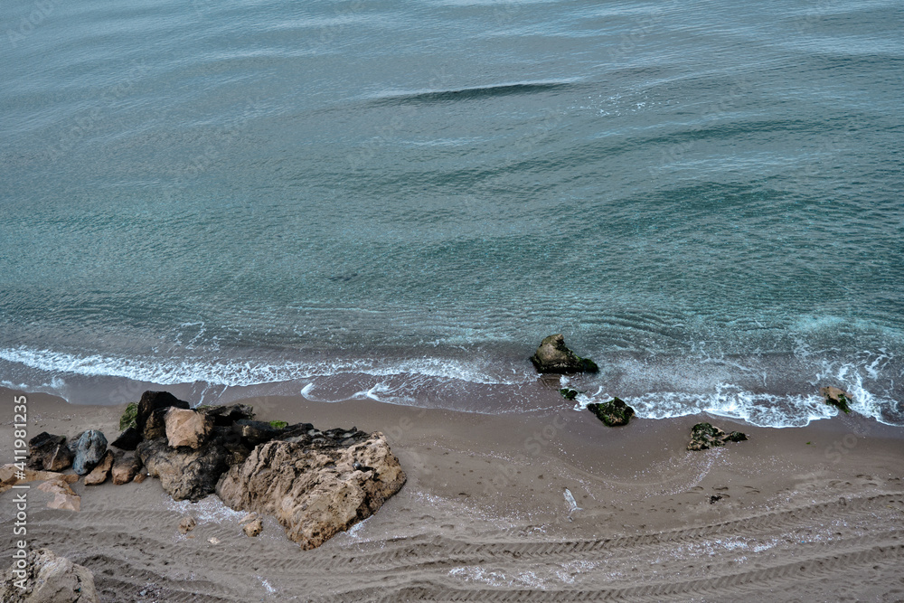 Very clean and turquoise color sea side of Marmara in Mudanya, Bursa ...