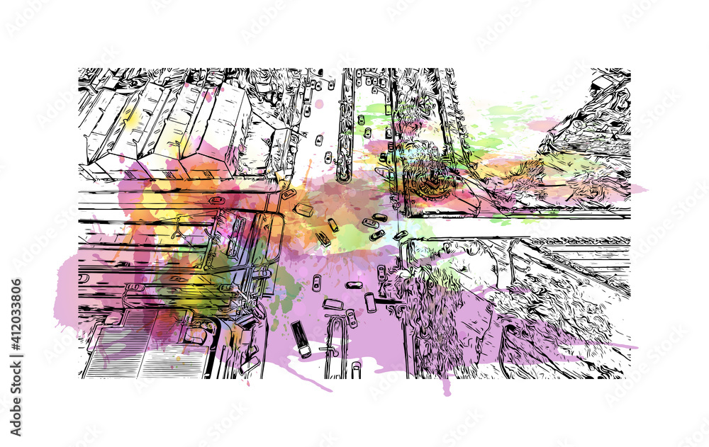 Building view with landmark of Cebu is the city in Philippines ...