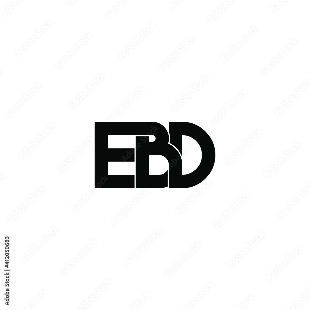 ebd letter original monogram logo design Stock Vector | Adobe Stock