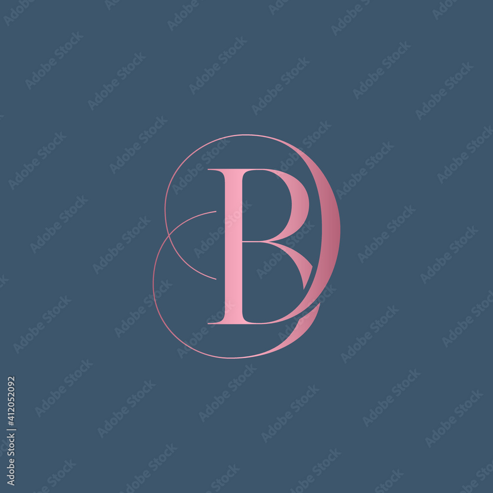 BD letter logo alphabet monogram icon symbol Stock Vector | Adobe Stock
