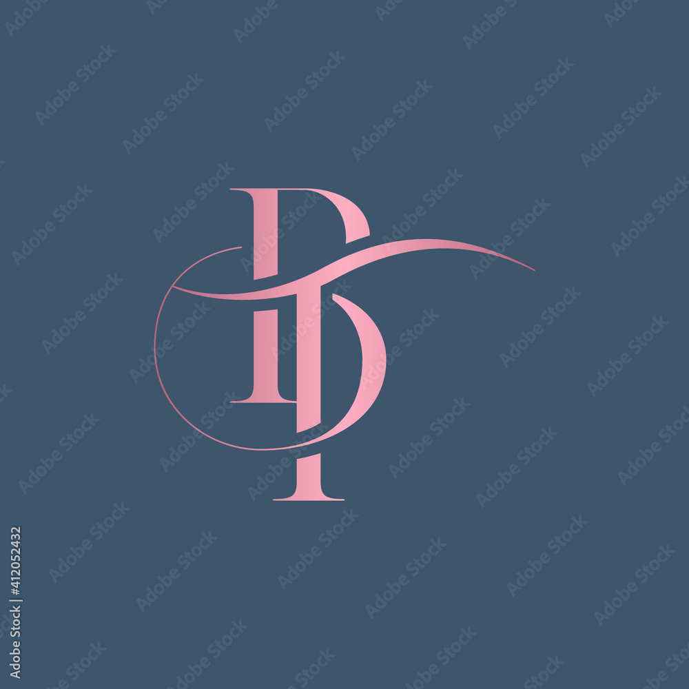 BT letter logo alphabet monogram icon symbol Stock Vector | Adobe Stock