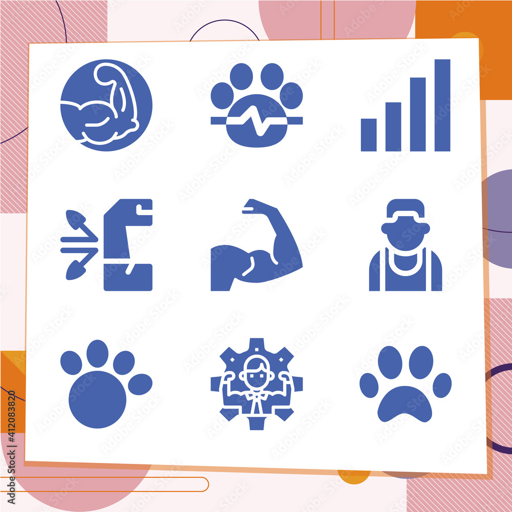 Simple set of 9 icons related to resemblance Stock Vector | Adobe Stock