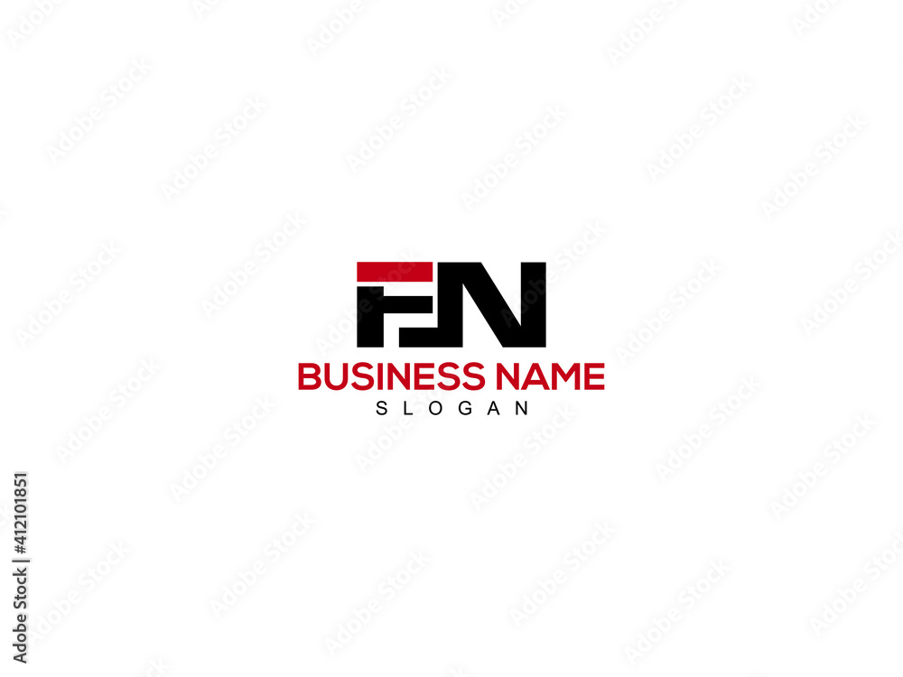 FN F&N Letter Type Logo Image, FN Logo Letter Design Stock Vector ...