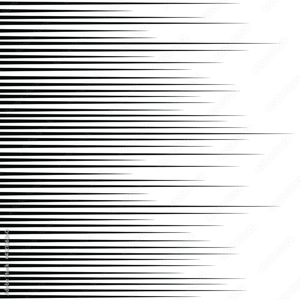 Vector black radial speed line burst for background design or cartoon ...