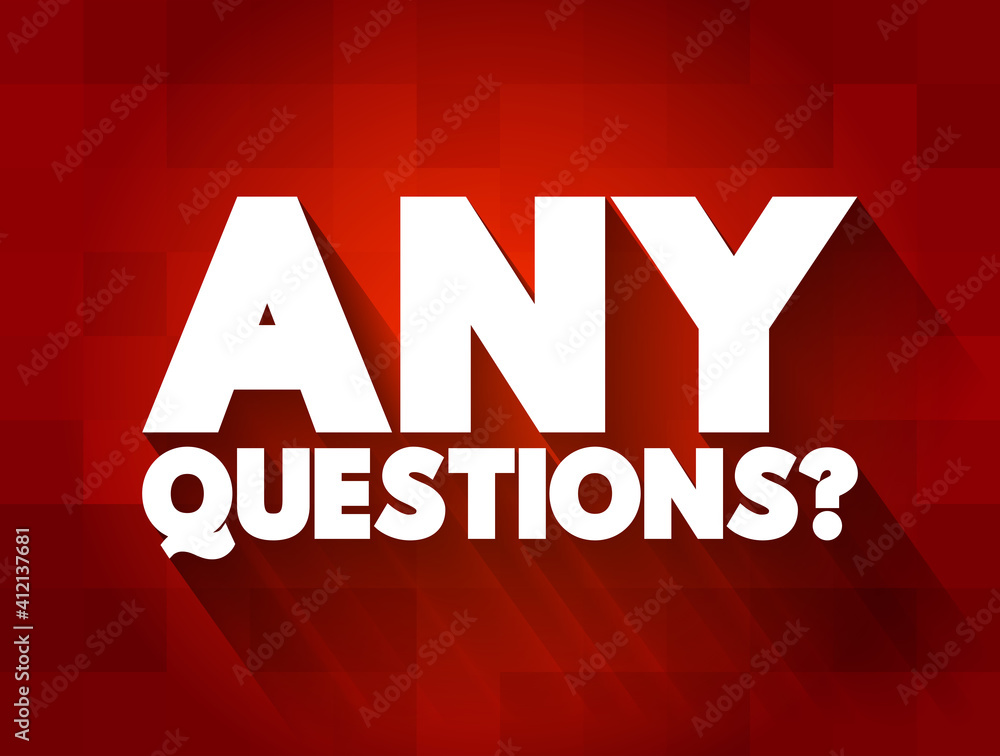 Any Questions Question text quote, concept background Stock Vector ...