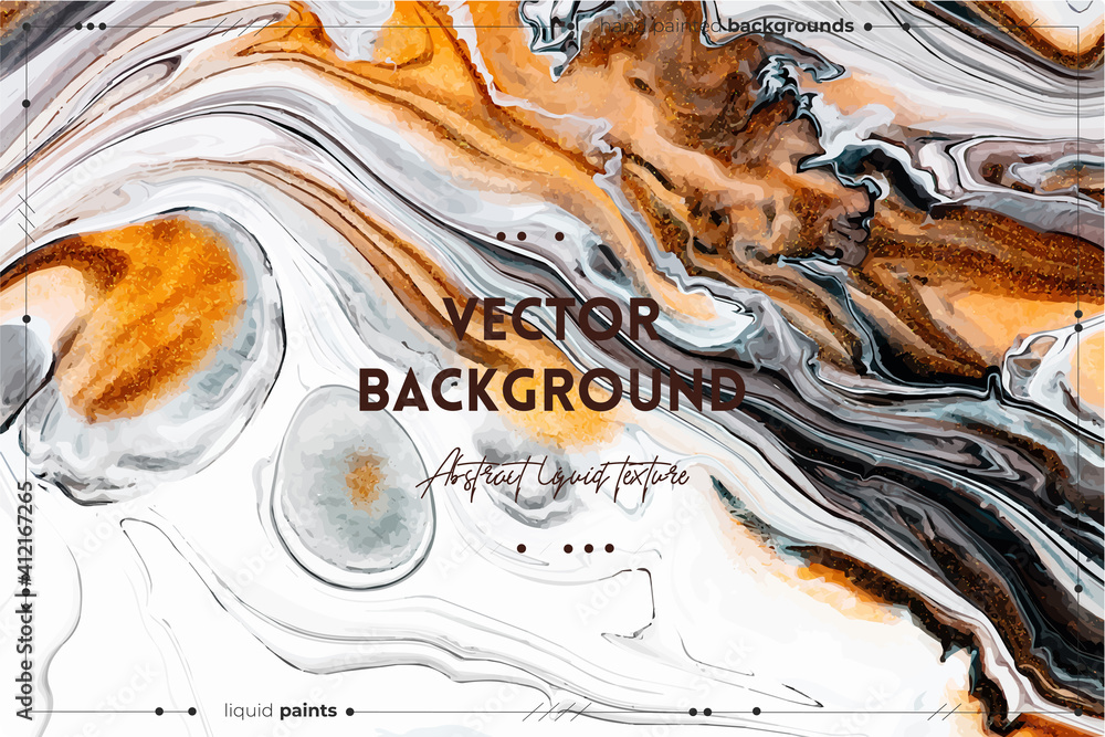 Fluid art texture. Backdrop with abstract swirling paint effect. Liquid ...