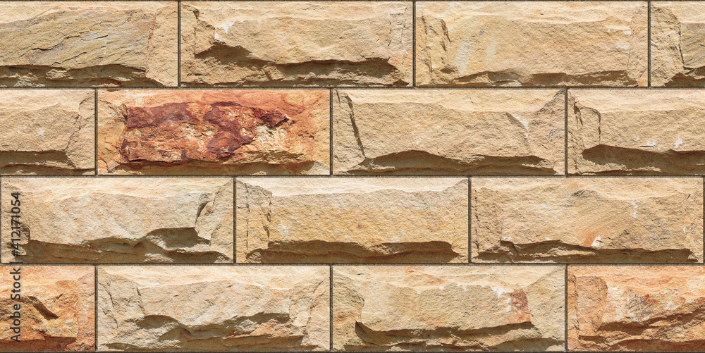 Seamless wall cladding stone wall for wall paper Stock Photo | Adobe Stock