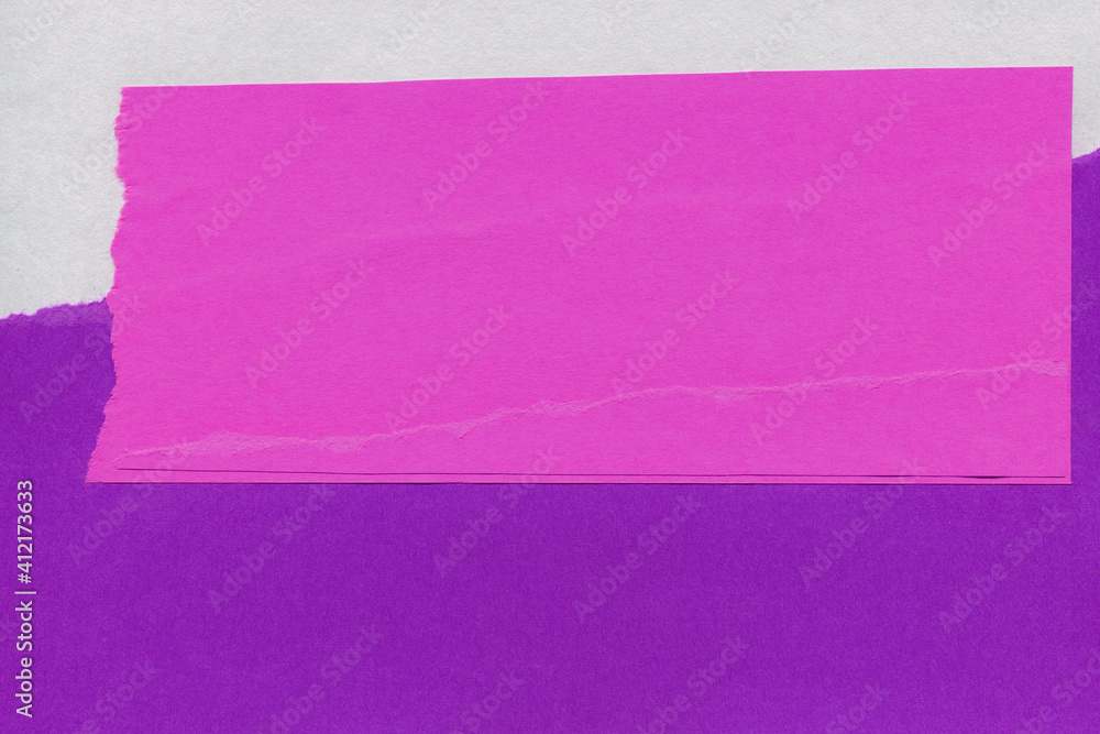 Colorful torn paper collage close-up. Texture made from various paper ...