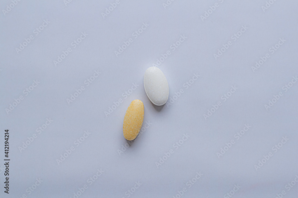 Vitamins are a healthy lifestyle. Tablets for improving the body ...